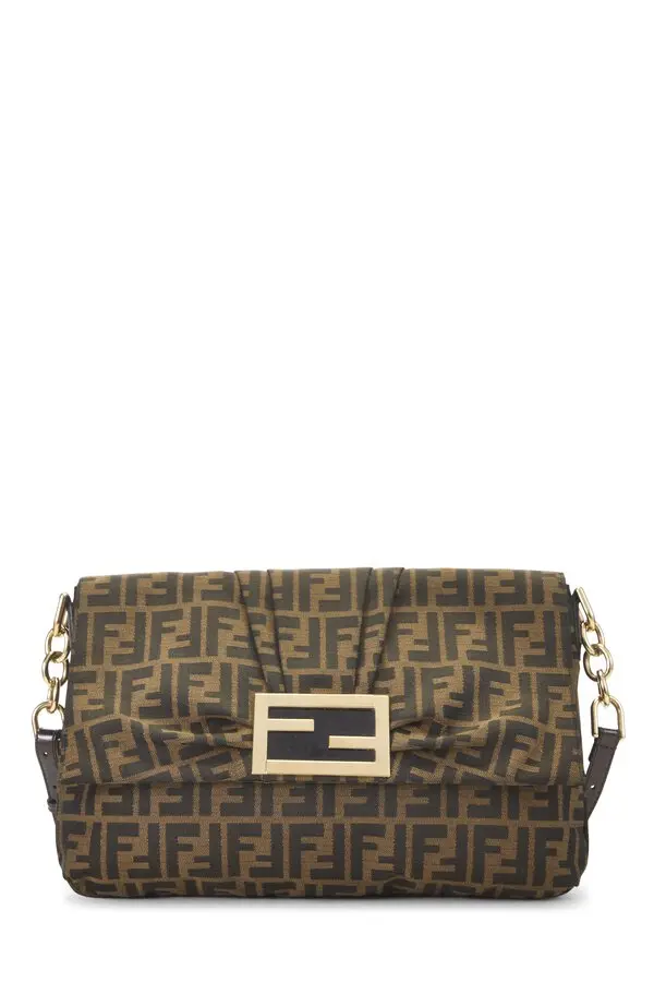 Fendi Zucca Canvas Shoulder Bag