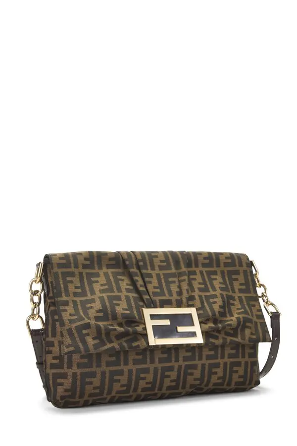 Fendi Zucca Canvas Shoulder Bag