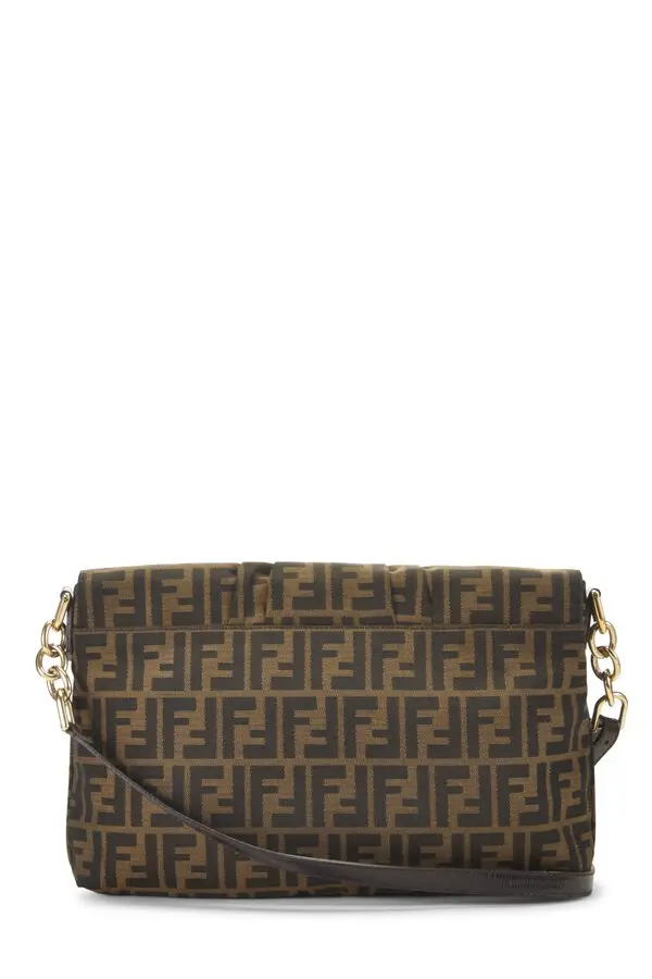 Fendi Zucca Canvas Shoulder Bag