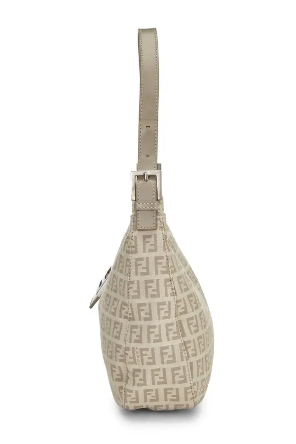 Fendi Zucchino Canvas Shoulder Bag
