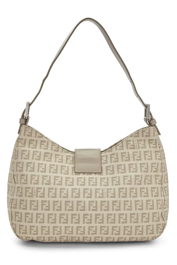 Fendi Zucchino Canvas Shoulder Bag