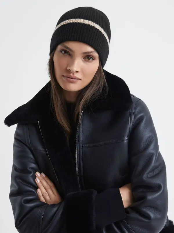 REISS Hattie Wool-cashmere Beanie