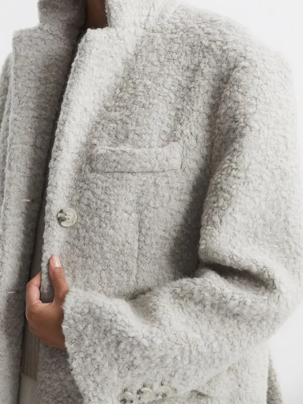 MEOTINE Wool Single Breasted Coat