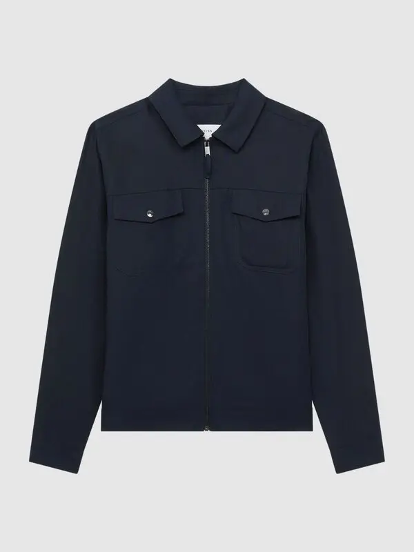 REISS Carnival Zip Through Blouson Jacket