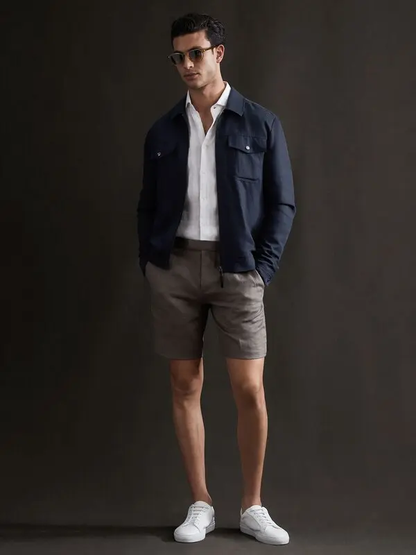 REISS Carnival Zip Through Blouson Jacket