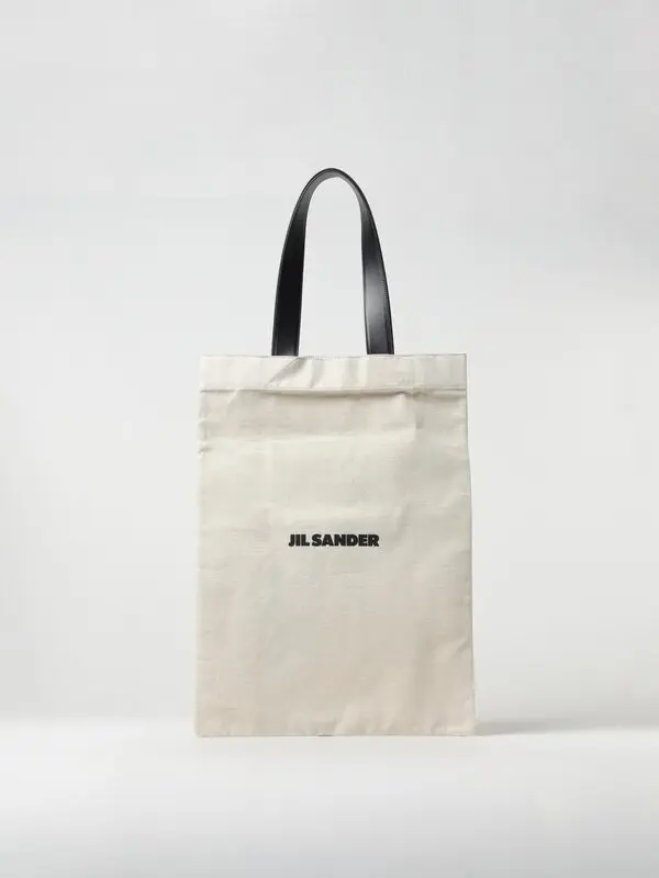 JIL SANDER Logo Tote Bag - White