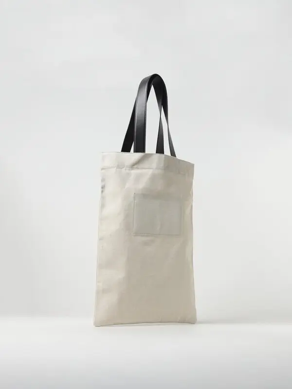 JIL SANDER Logo Tote Bag - White