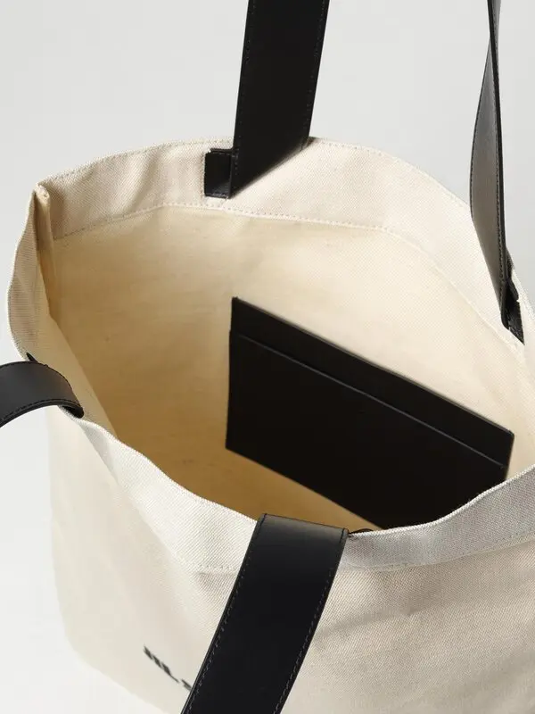 JIL SANDER Logo Tote Bag - White