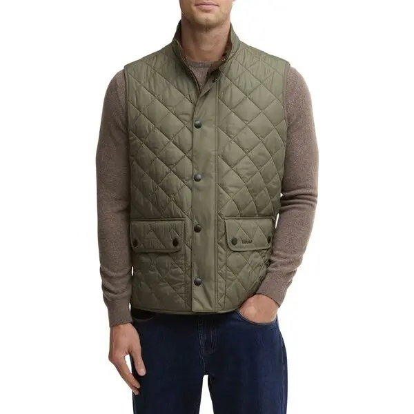 Barbour Lowerdale Diamond Quilted Vest - Dusty Olive