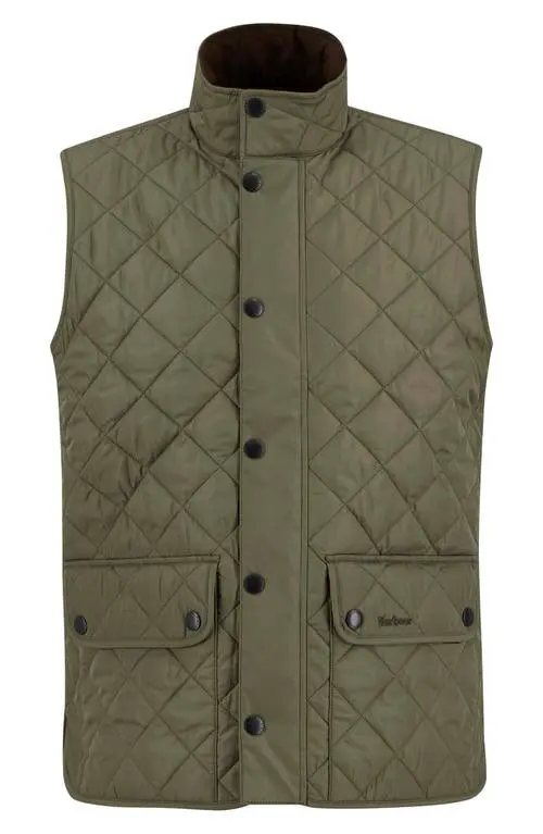 Barbour Lowerdale Diamond Quilted Vest - Dusty Olive