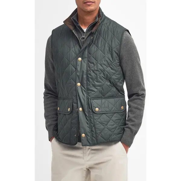 Barbour Lowerdale Quilted Vest - Sage