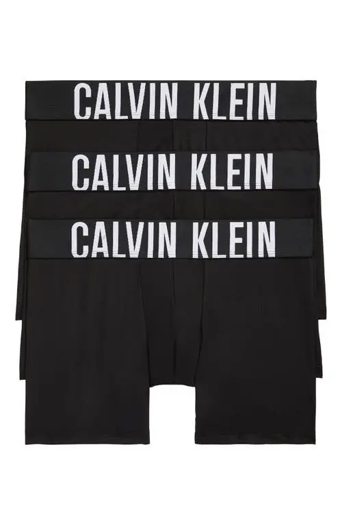 Calvin Klein 3-pack Intense Power Microfiber Boxer Briefs - Black/ Black