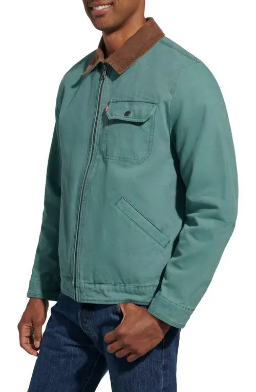 LEVI'S Lightweight Cotton Twill Utility Jacket - North Atlantic