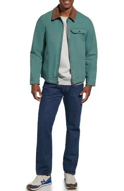 LEVI'S Lightweight Cotton Twill Utility Jacket - North Atlantic