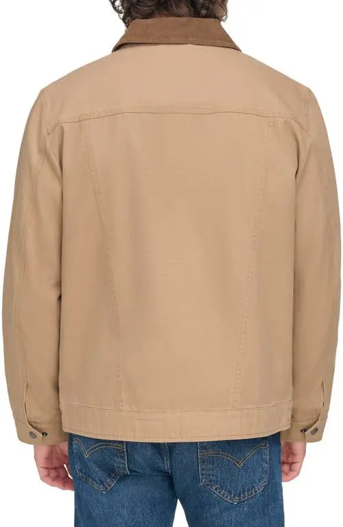 LEVI'S Lightweight Cotton Twill Utility Jacket - Tan