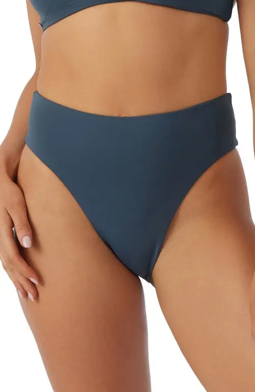 O'Neill Saltwater Solids Max High Cut Bikini Bottom - Slate