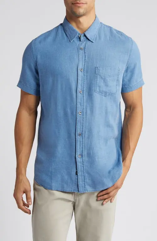 Rails Paros Short Sleeve Linen Blend Button-up Shirt