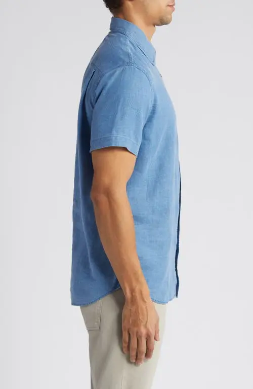 Rails Paros Short Sleeve Linen Blend Button-up Shirt