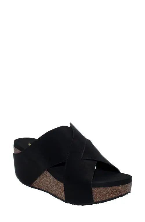 VOLATILE Firefly Wedge Platform Sandals - Black