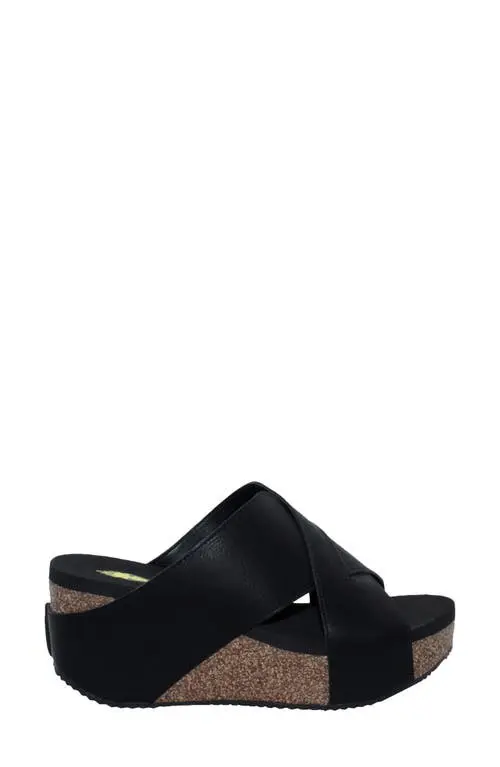 VOLATILE Firefly Wedge Platform Sandals - Black