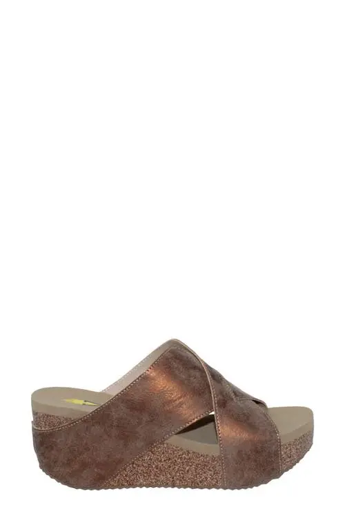 VOLATILE Firefly Wedge Platform Sandals - Bronze