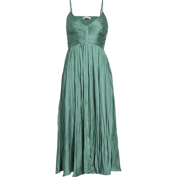 Astr The Label Maeve Midi Dress - Dark Sage