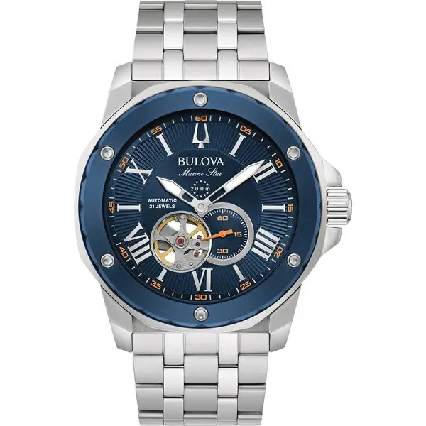 Bulova Marine Star Series Bracelet Watch - Blue/silver
