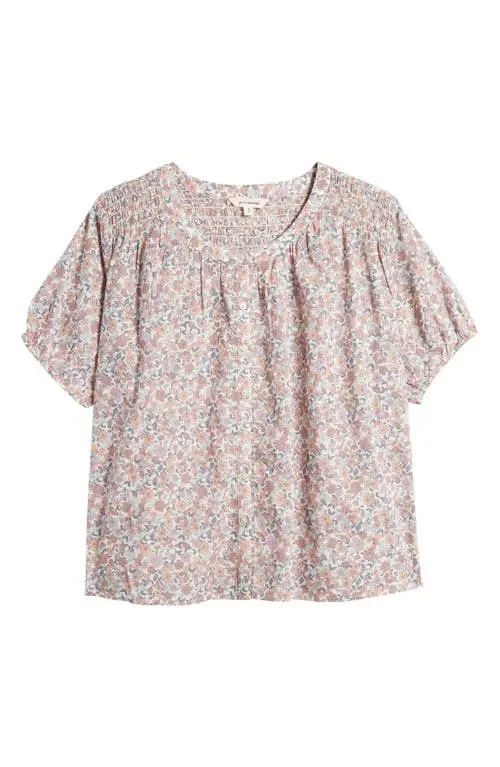 Lucky Brand Floral Print Cotton Top
