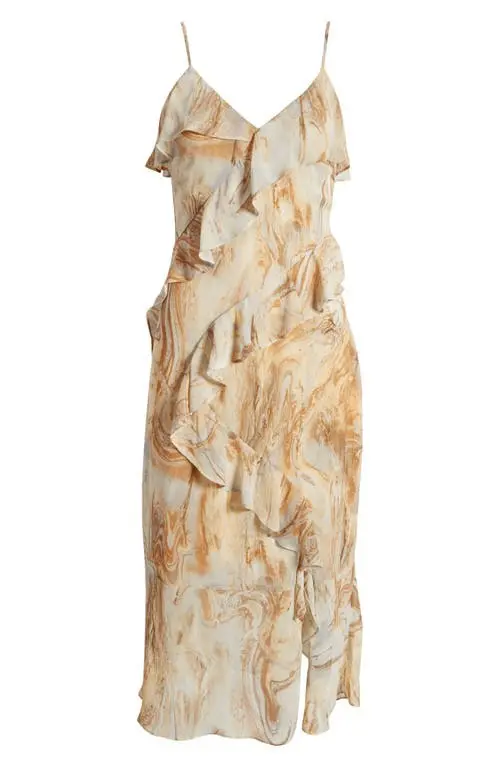 beige marble dress Women's Lost Your Chance Ivory Pointed-Toe Slingback Heels | Size: 10