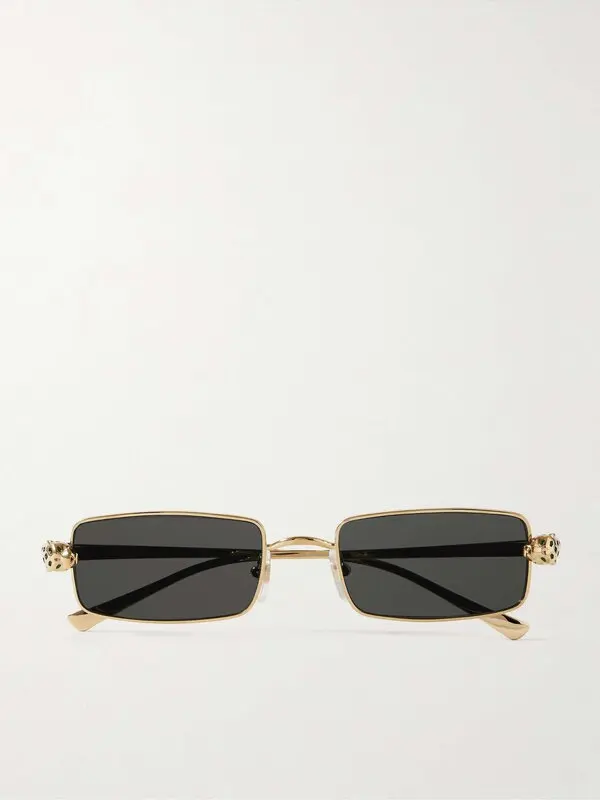 Cartier Panthère Rectangle-frame -tone Sunglasses