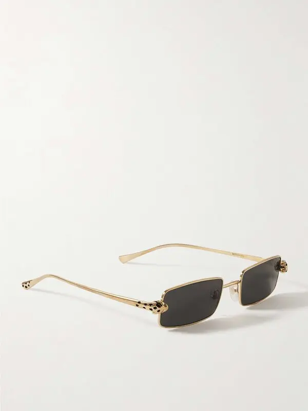 Cartier Panthère Rectangle-frame -tone Sunglasses