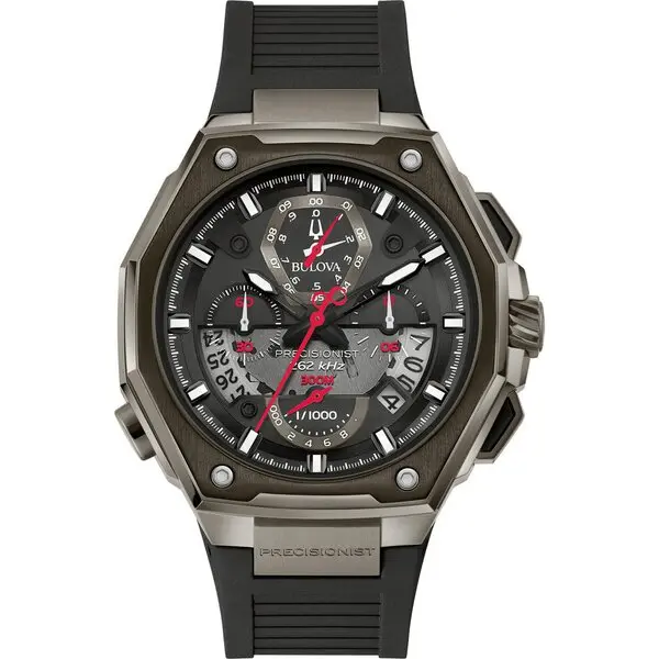 Bulova Series X Chronograph Rubber Strap Watch - Two-tone