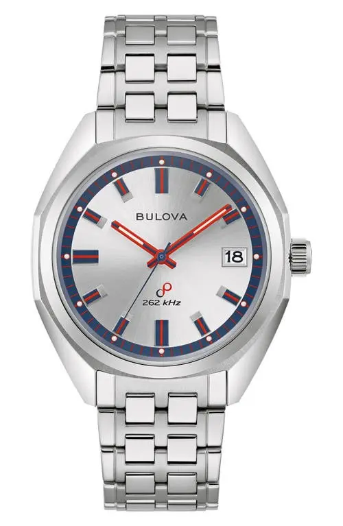 Bulova Jet Star Bracelet Watch - Silverone