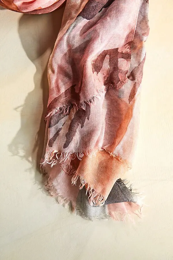 ELIZABETH GILLETT Wildflowers Scarf - Pink
