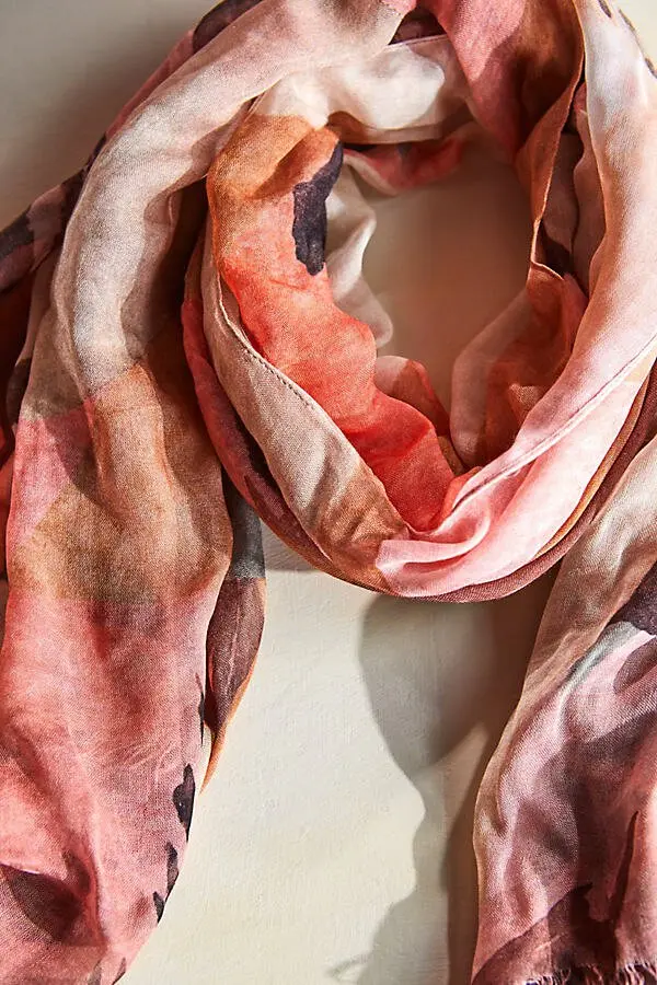 ELIZABETH GILLETT Wildflowers Scarf - Pink