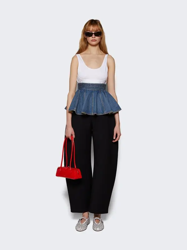 ALAÃA Alaïa Le Teckel Small Bag In Leather - Rouge