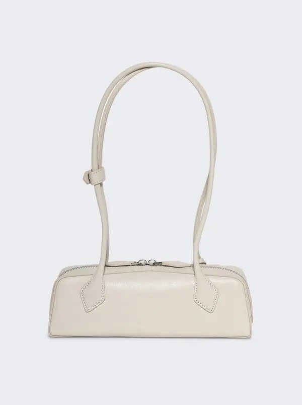 ALAÃA Alaïa Le Teckel Small Bag In Leather - White