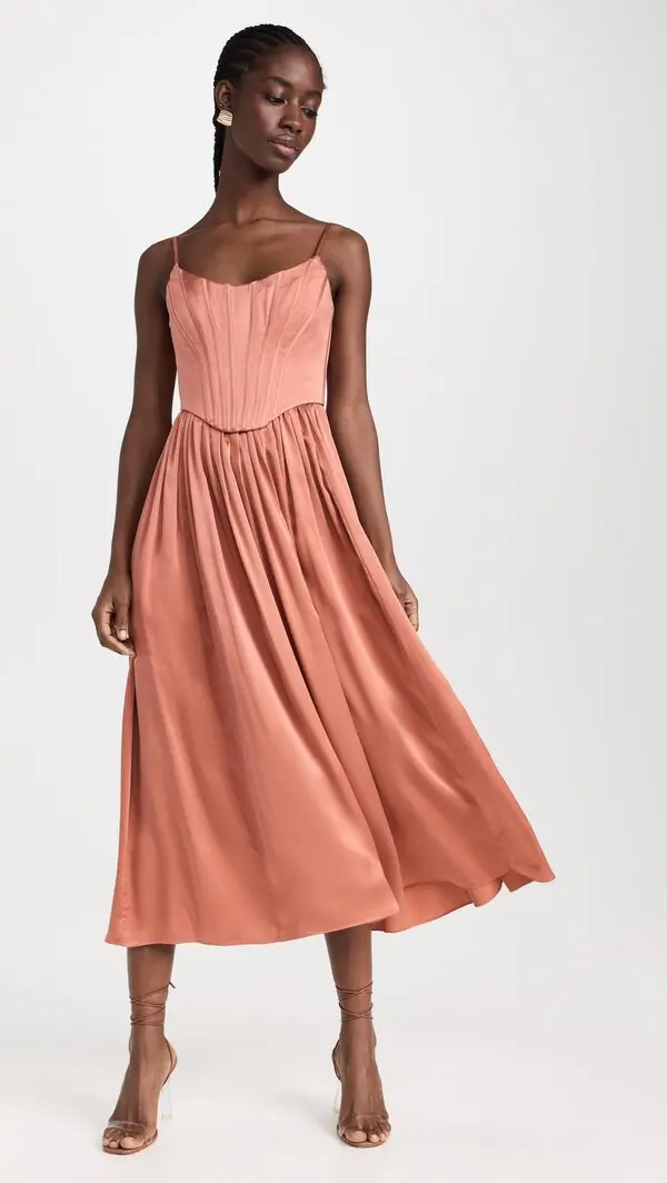 zimmermann silk corset dress Zimmermann Espionage Floral Corset Silk Dress (For Hire)  EKOLUV