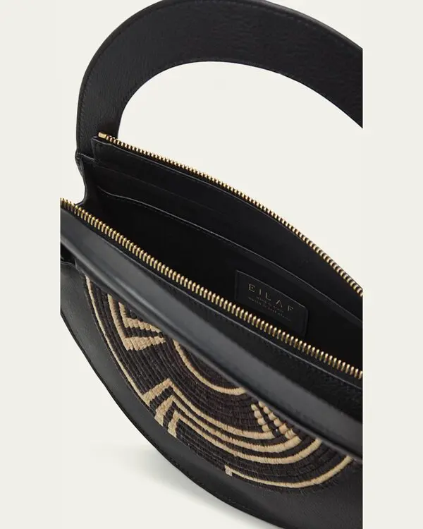 EILAF Medani Leather Crossbody Bag - Black