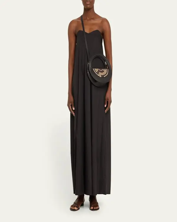 EILAF Medani Leather Crossbody Bag - Black
