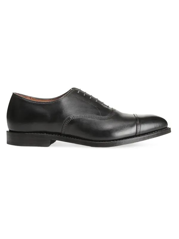 Allen Edmonds Park Avenue Leather Cap-toe Oxfords - Black
