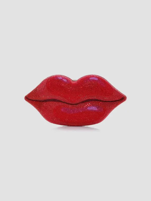Judith Leiber Hot Lips Crystal Clutch