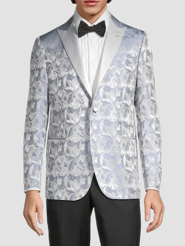 Corneliani Jacquard Silk-blend One-button Dinner Jacket