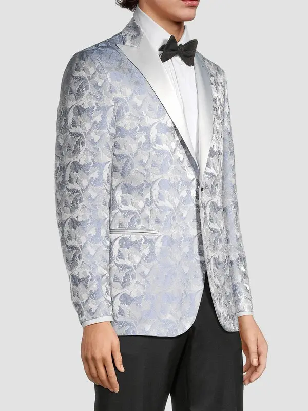 Corneliani Jacquard Silk-blend One-button Dinner Jacket