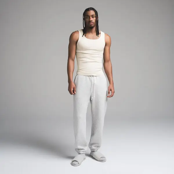 SKIMS Rib Tank Top 3 Pack | White | Small | Cotton - Ecru Multi