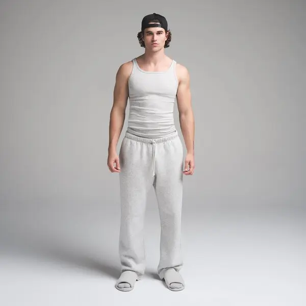 SKIMS Rib Tank Top 3 Pack | White | Medium | Cotton - Heather Multi