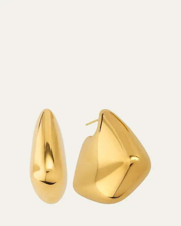 Bottega Veneta Large Fin Earrings - Gold
