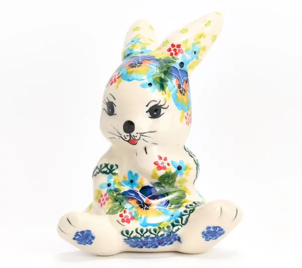 LIDIA'S POLISH POTTERY Hand Painted Balbina Bunny - One-color