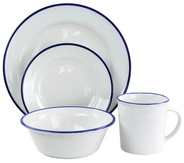 MARTHA STEWART Fine Ceramic 16 Piece Dinnerware Set
