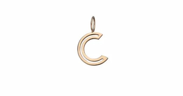 Jennifer Zeuner Jewelry Audrina Sterling Silver Initial Pendant - One-color